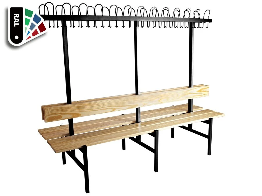 Omklädningsbänk Dubbel Hög Specialfärg 150 cm | Tress.com