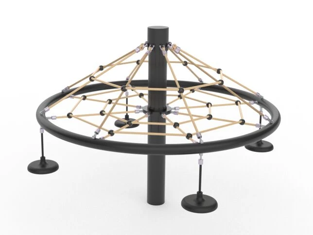 Roterende klatrenet Karrusellen | tressudemiljø.dk