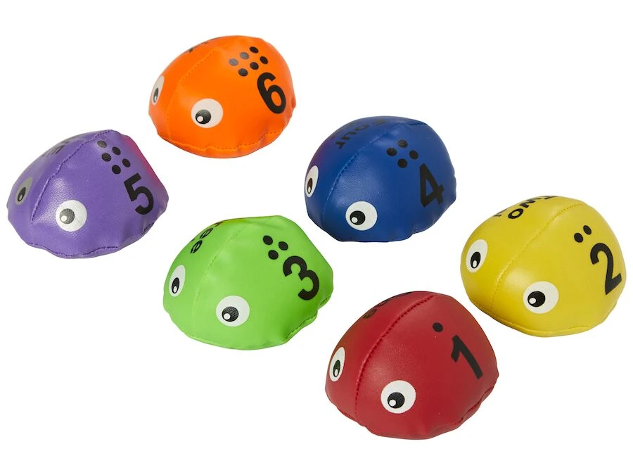 Bug Bean Bag Ärtpåsar med Siffror 6-pack | Tress.com