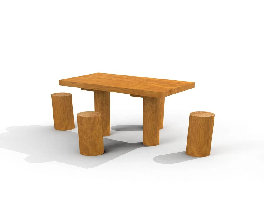 Bord med stubbe | tressudemiljø.dk