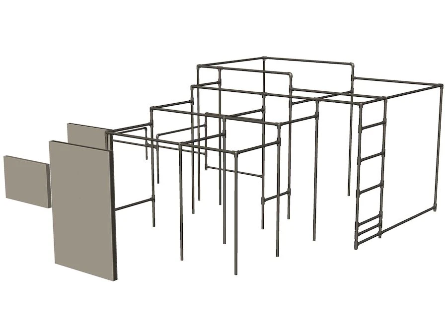 Parkour Monkey rails MEGA wall | tressutemiljø.no